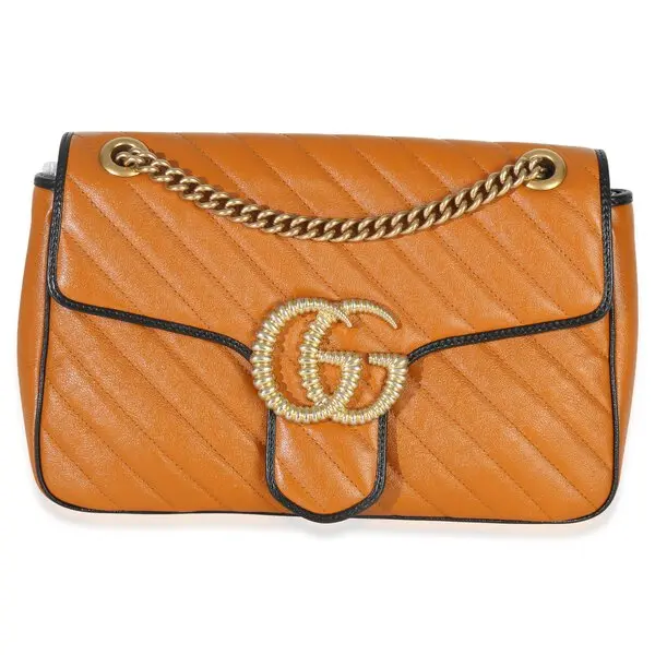 Gucci Gg Marmont Bag - Brown