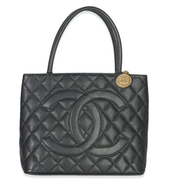 Chanel Quilted Caviar Medallion Tote