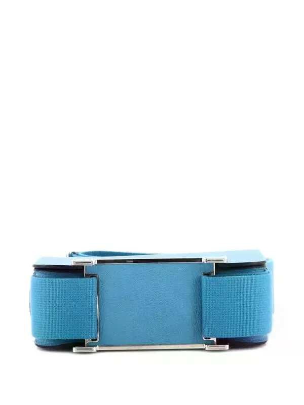 Hermès Geta Chevre Mysore Shoulder Bag - Blue
