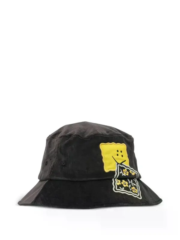 Kapital Appliqué Bucket Hat - Black