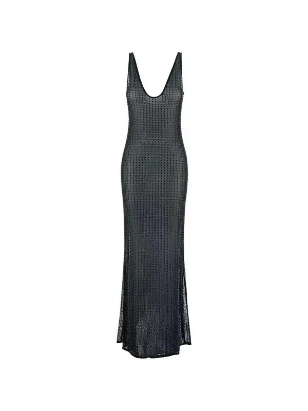 VENUJA Embellished Maxi Dress - Black
