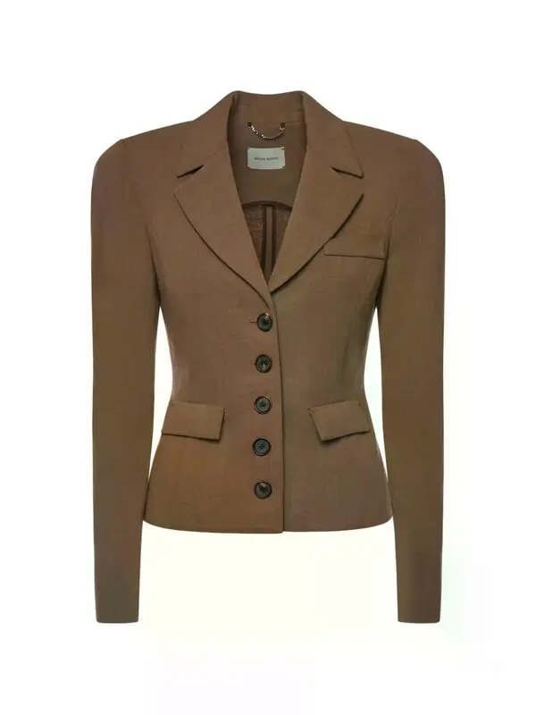 Magda Butrym Buttoned Blazer - Brown