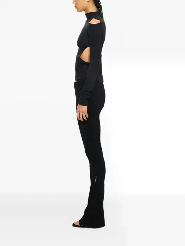 Off-White Cut-out Long-sleeve Top