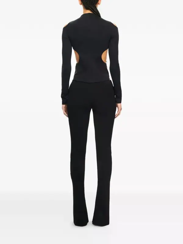 Off-White Cut-out Long-sleeve Top