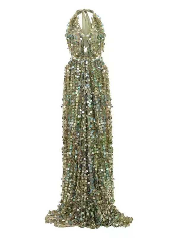 SANA OSMANI Divina Sequin Maxi Dress