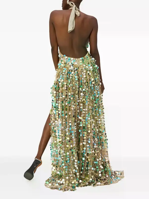 SANA OSMANI Divina Sequin Maxi Dress