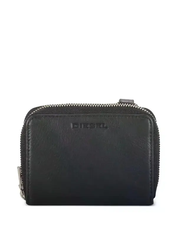 DIESEL® Zip Leather Wallet - Black