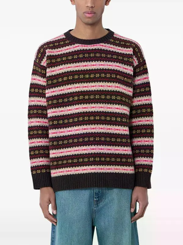 Miu Miu Fair Isle Patterned Sweater