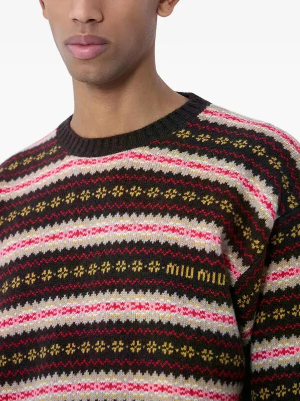 Miu Miu Fair Isle Patterned Sweater
