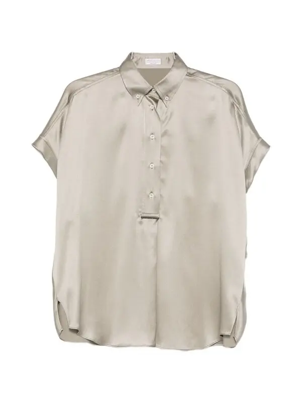 Brunello Cucinelli Silk Shirt - Green