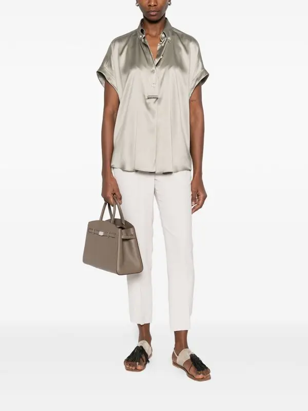 Brunello Cucinelli Silk Shirt - Green