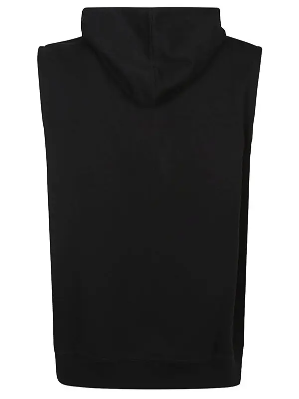 Brunello Cucinelli Sleeveless Zip-up Hoodie - Black