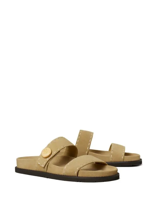 Tory Burch Romy Sport Leather Slides