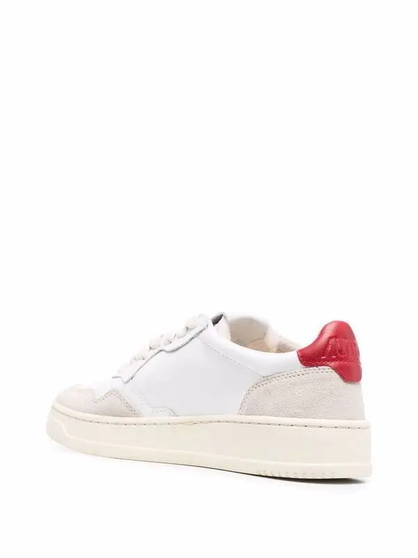 AUTRY Medialist Low Leather Sneakers - Red