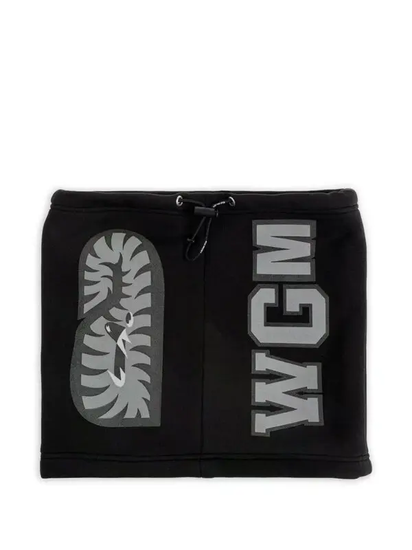 A BATHING APE Shark-graphic Neck Warmer