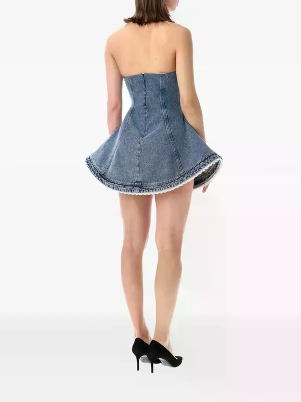 Magda Butrym Bustier Lace-trim Mini Dress