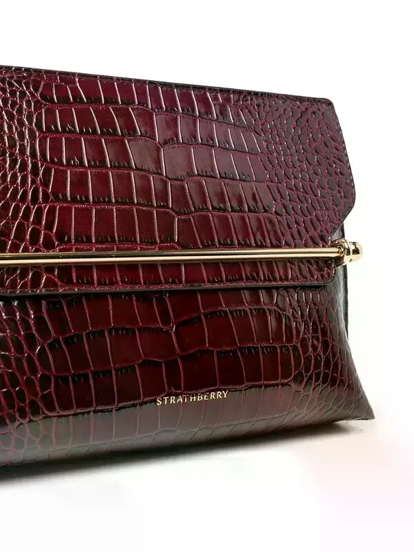 Strathberry Leather Crossbody Bag - Purple