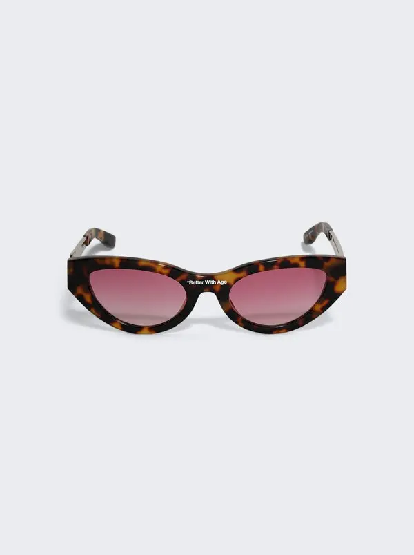 BETTER WITH AGE Tortoiseshell Cat-eye Sunglasses - Brown