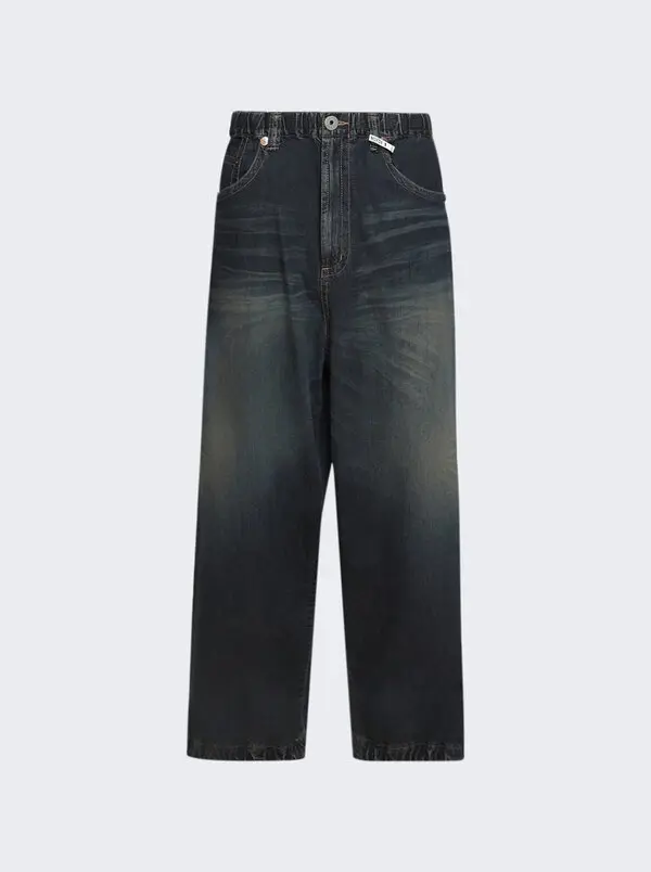 Mihara Yasuhiro Light Wide Jeans - Blue