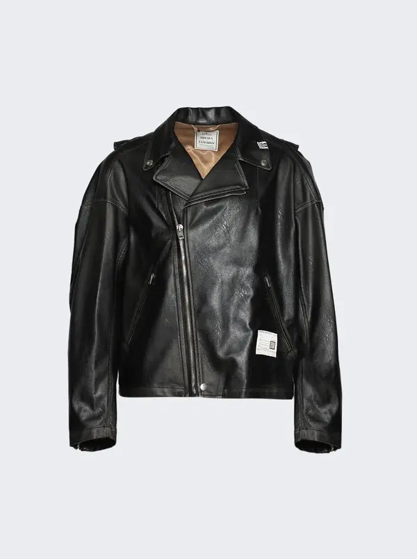 Mihara Yasuhiro Coated Combined Vest Jacket - Black