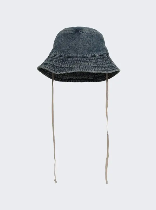 Rick Owens Washed Denim Bucket Hat - Blue