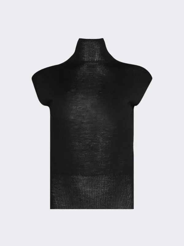 Rick Owens Sleeveless Turtle Knit Top