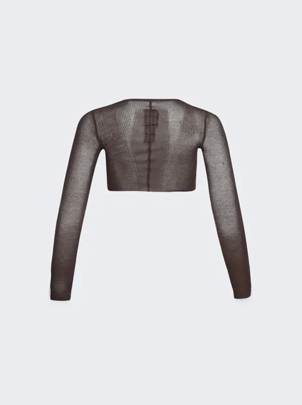 Rick Owens Long Sleeve Crop Top