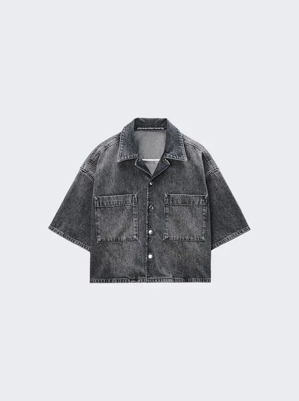 Alexander Wang Cropped Denim Shirt