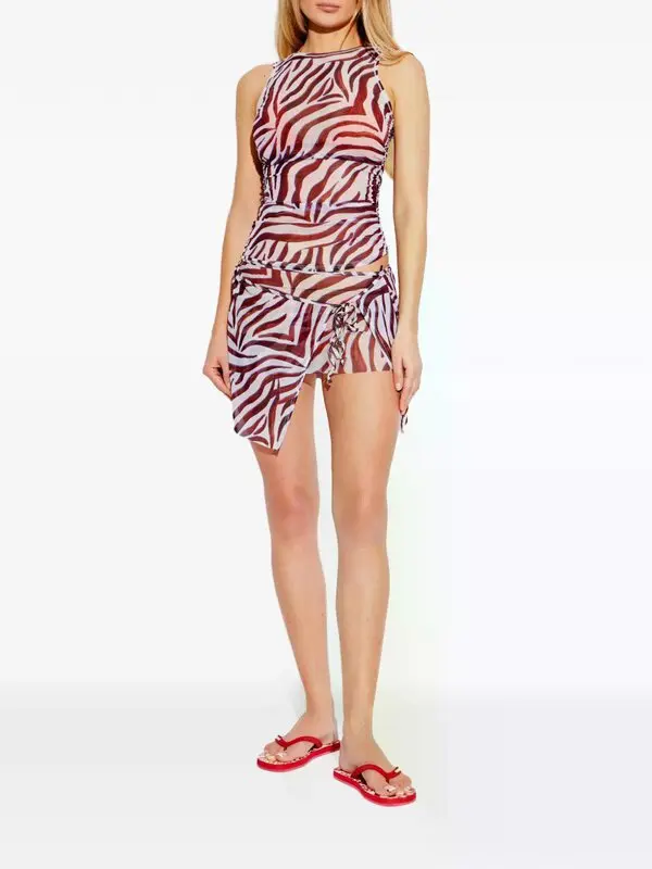 Dsquared2 Rebel Hibiscus Flip Flops