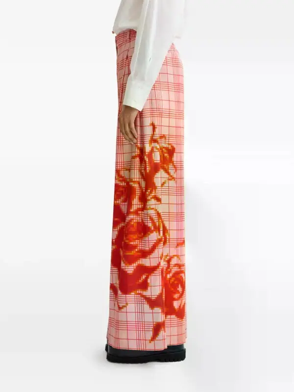 Essentiel Antwerp Checked Graphic Trousers