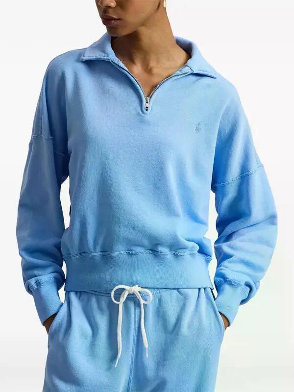 Polo Ralph Lauren Logo-embroidered Zip-up Sweatshirt