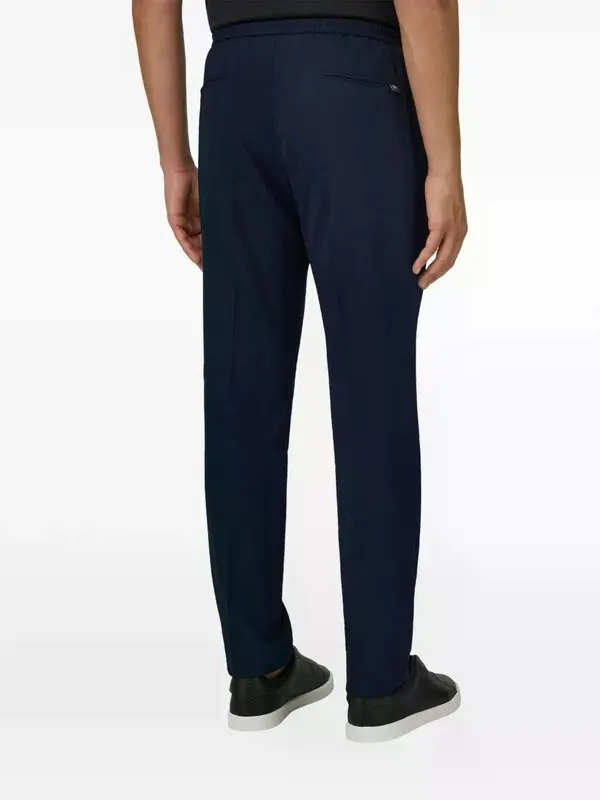 Boggi Milano Drawstring Seersucker Trousers