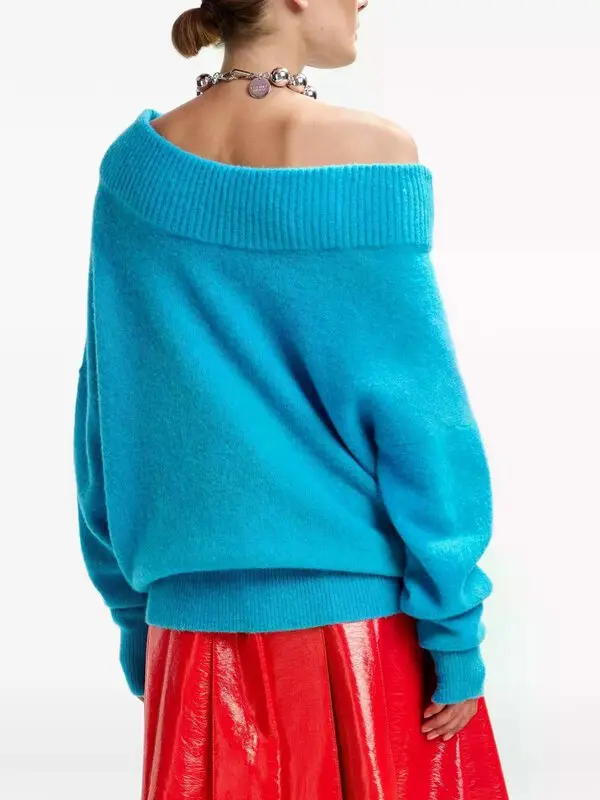 Essentiel Antwerp Off-shoulder Ribbed Sweater