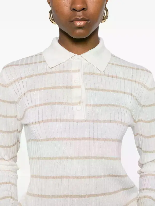 Max Mara Striped Polo Shirt