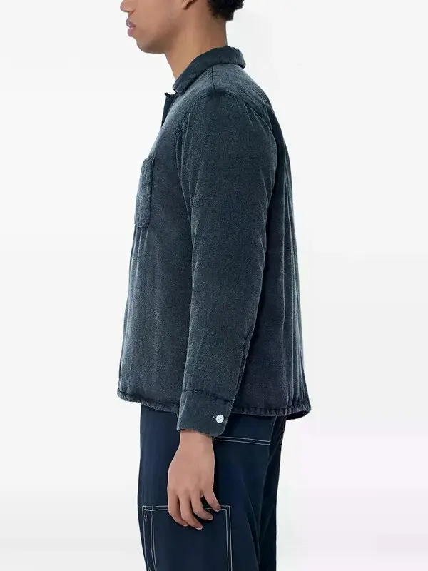 NÒMARYTHM TEXTILE Textured Patch Pocket Shirt