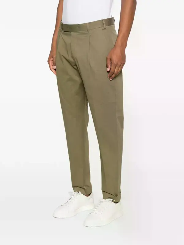 PT TORINO Pleated Trousers - Green