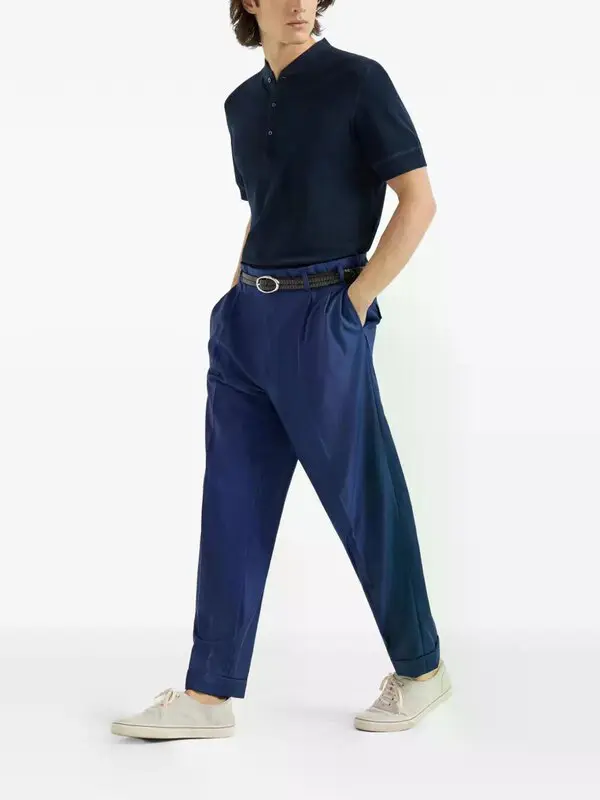 Brunello Cucinelli Chalk-stripe Pleated Trousers