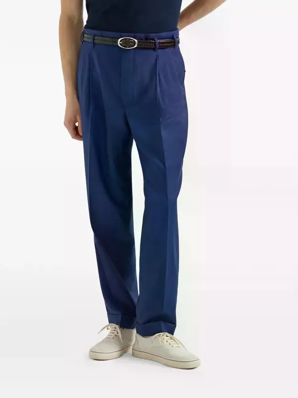 Brunello Cucinelli Chalk-stripe Pleated Trousers