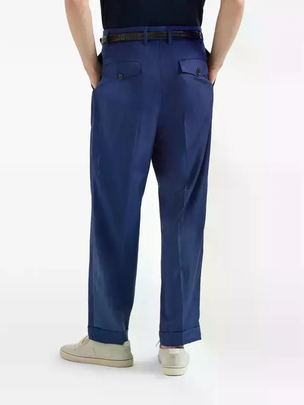 Brunello Cucinelli Chalk-stripe Pleated Trousers