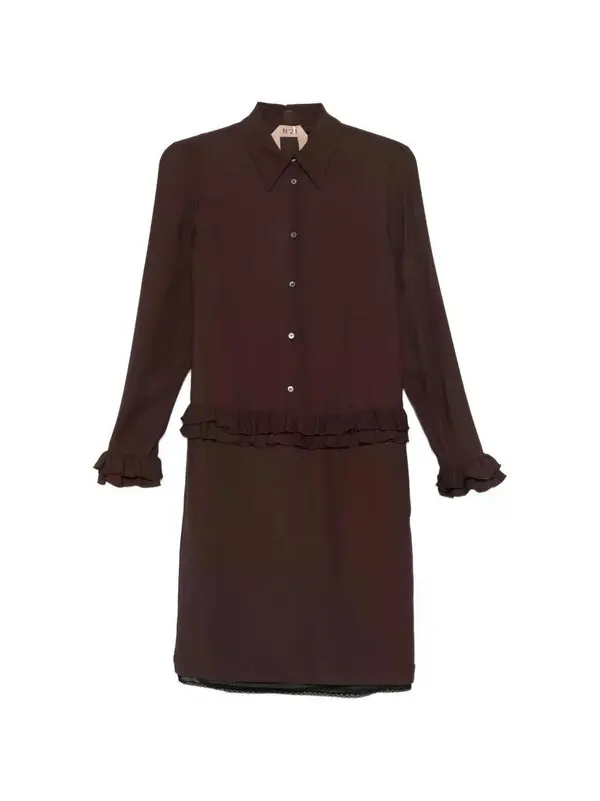 N°21 Ruffled Shirtdress