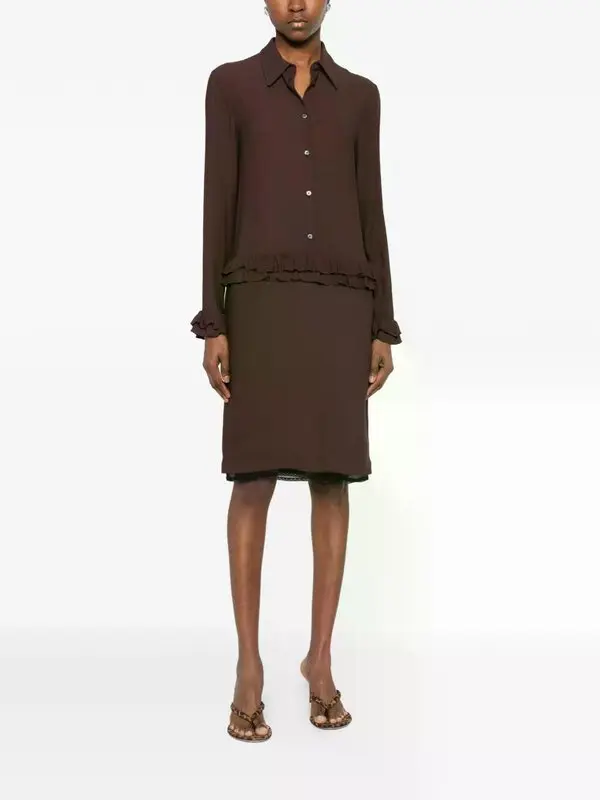 N°21 Ruffled Shirtdress
