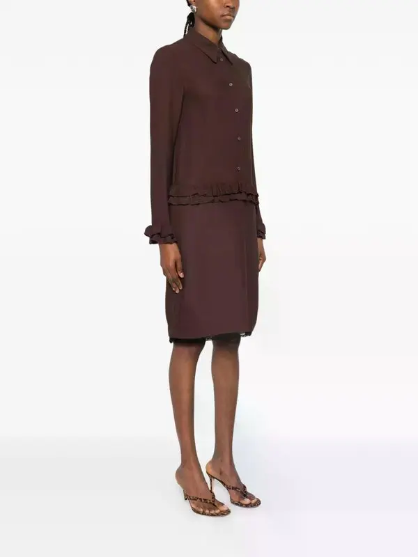 N°21 Ruffled Shirtdress