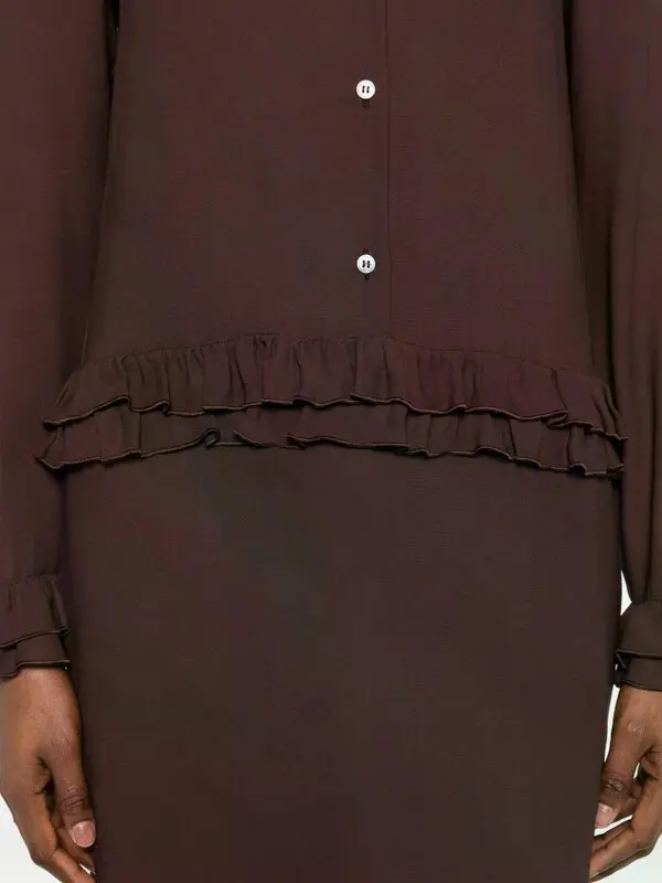 N°21 Ruffled Shirtdress