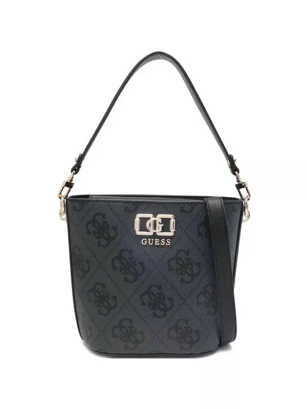 Guess Monogram Bucket Bag - Black