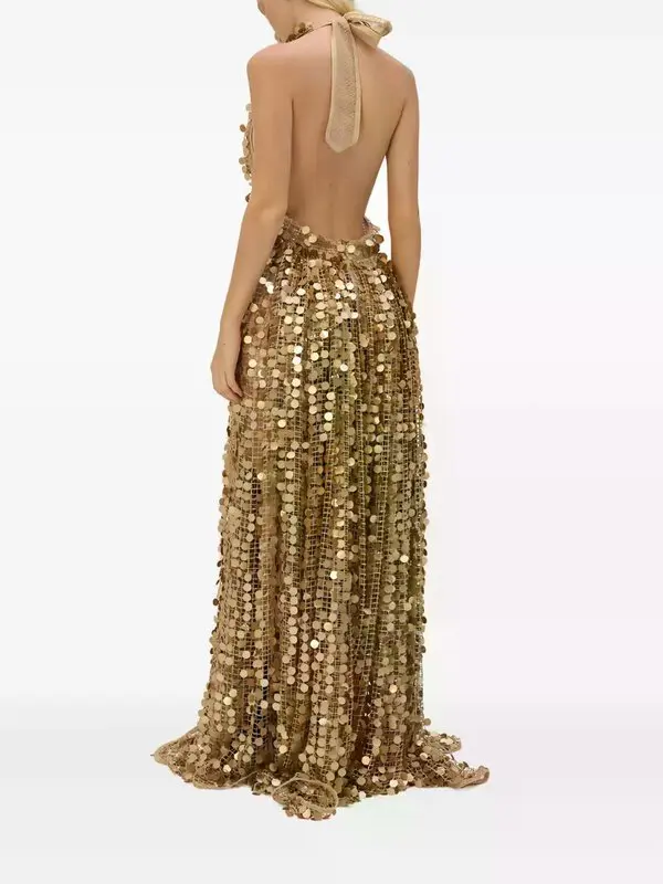 SANA OSMANI Divina Sequin Maxi Dress