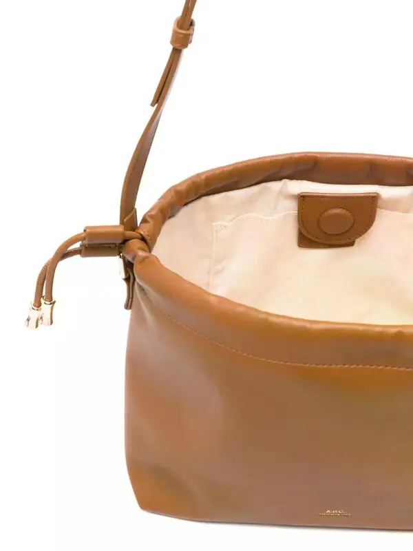 A.p.c. Ninon Drawstring Shoulder Bag - Brown
