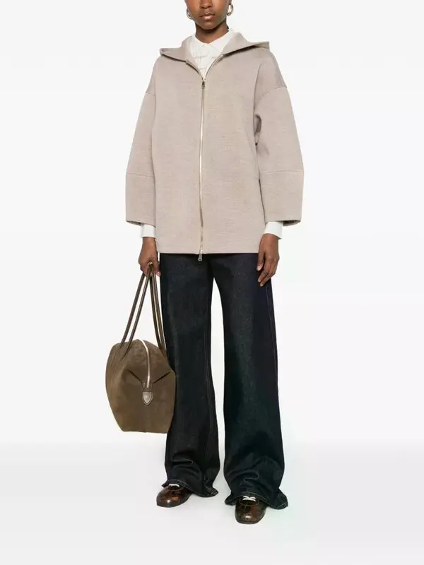 Max Mara Hooded Zip Hoodie