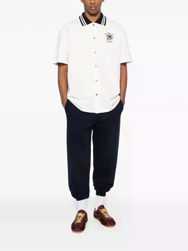 Drole De Monsieur Striped-collar Shirt
