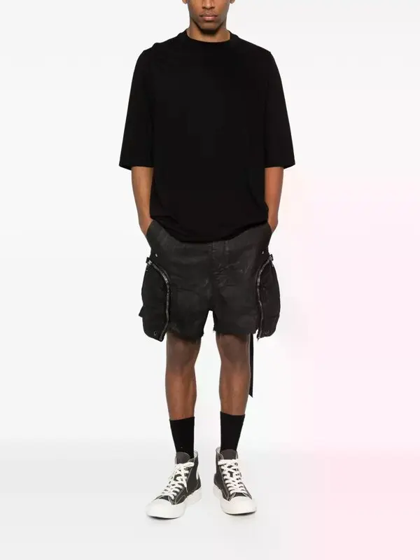 Rick Owens Bauhaus Frayed Hem Shorts