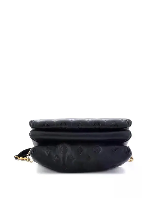 LOUIS VUITTON Coussin Pm Crossbody Bag Monogram Embossed Lambskin - Black